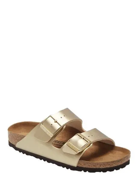 BIRKENSTOCK Arizona Birko-flor Slide Sandal - Gold