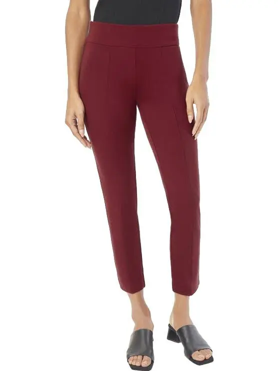 Jones New York Compression Pull-on Pants - Bordeaux