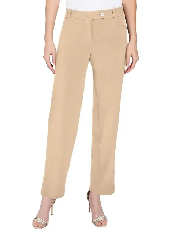 Jones New York Straight Leg Pants - Praline