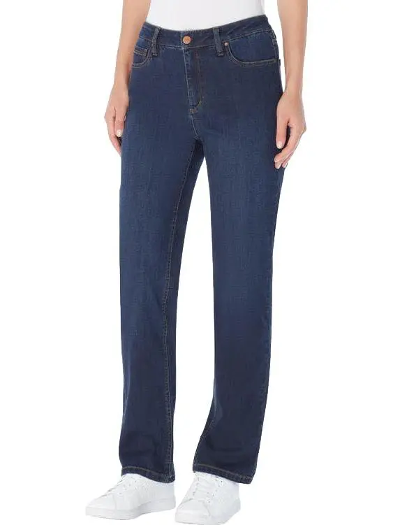 Jones New York Lexington Straight Leg Jeans - Indigo Wash
