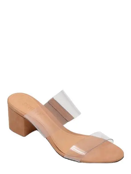 Schutz Victorie Slide Sandal - Transparente/honey