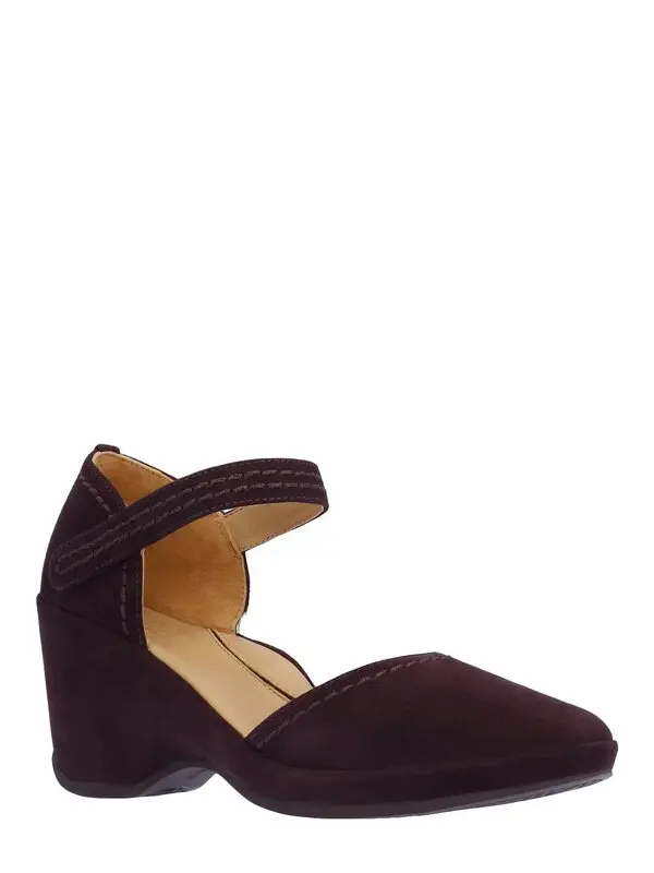 L'AMOUR DES PIEDS Orva Wedge Sandal - Chocolate