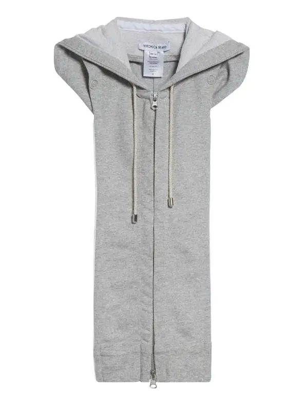 Veronica Beard French Terry Hoodie Dickey - Heather Grey
