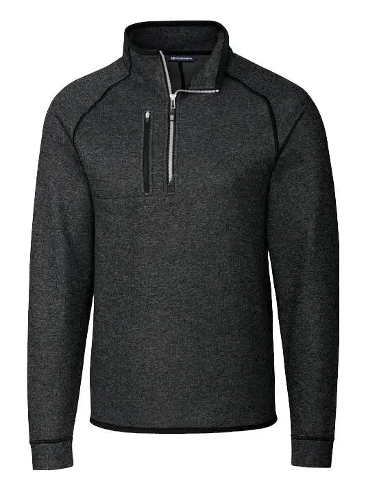 Cutter & Buck Mainsail Sweater Knit Half Zip Jacket - Charcoal Heather