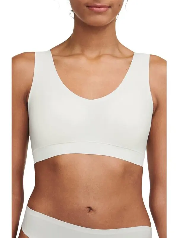 Chantelle Soft Stretch Padded V-neck Bralette - Ivory