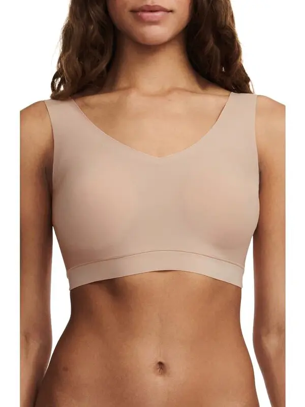 Chantelle Soft Stretch Padded V-neck Bralette - Nude Blush