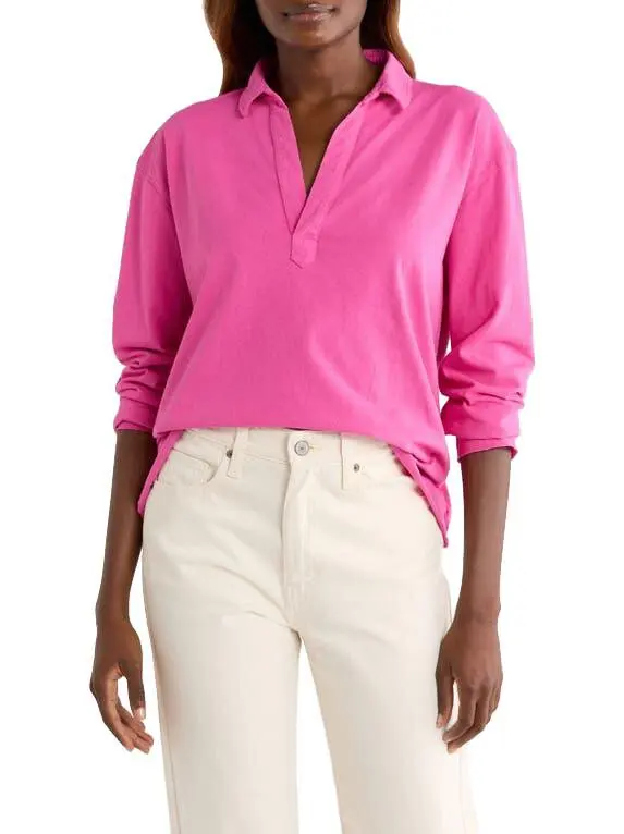 Frank & Eileen Patrick Popover Henley - Guava