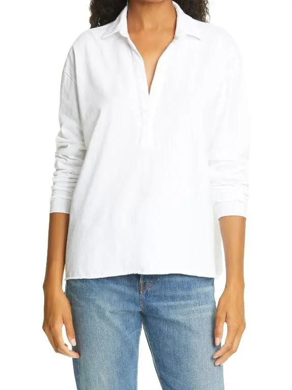 Frank & Eileen Patrick Popover Henley - White