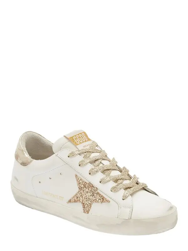 GOLDEN GOOSE Super-star Low-top Sneaker - White/gold