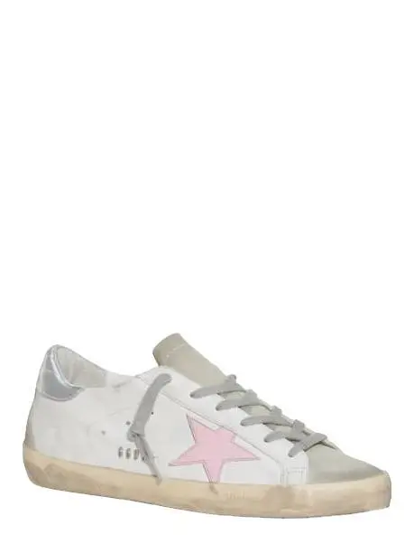 GOLDEN GOOSE Super-star Low-top Sneaker - White/ice/pink