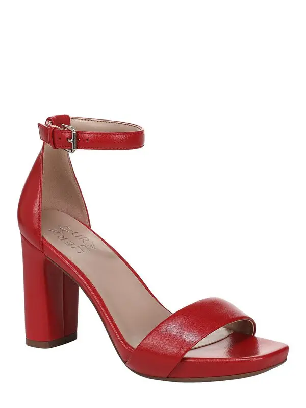 Naturalizer Joy Ankle Strap Sandal - Red