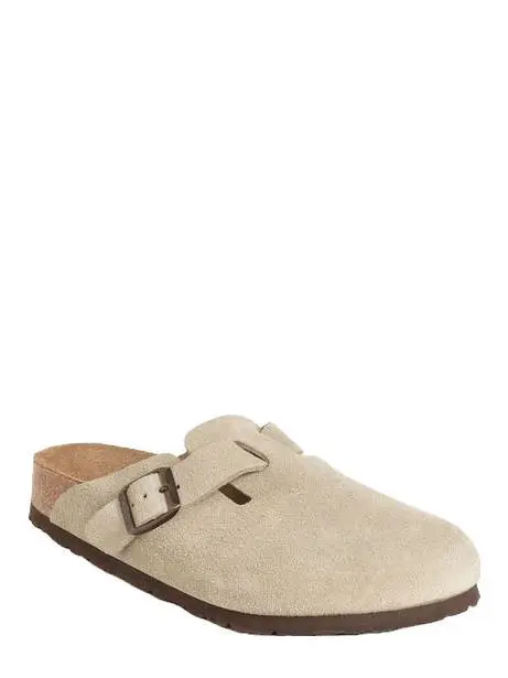 BIRKENSTOCK Boston Soft Footbed Clog - Taupe Suedednu