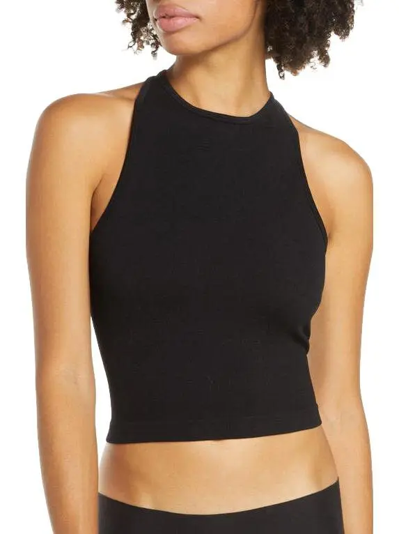 Free People Hayley Racerback Brami Crop Top - Black
