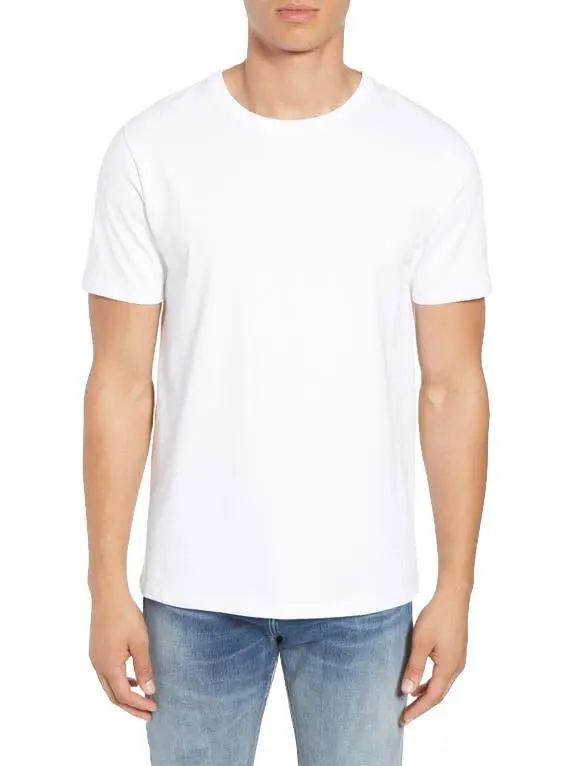 FRAME Heavyweight Classic Fit Cotton T-shirt - Blanc