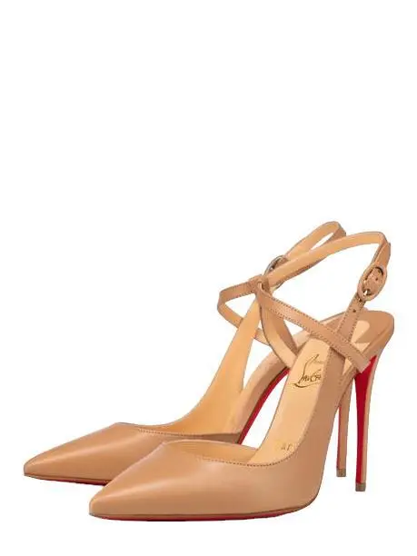 CHRISTIAN LOUBOUTIN Jenlove Ankle Strap Pumps - Pk1a Nude