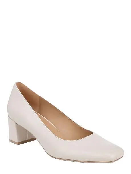 Naturalizer Karina Square Toe Pump - Satin Pearl Leather