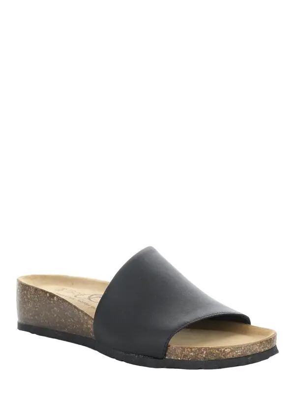 BOS. & CO. Lux Slide Sandal - Black