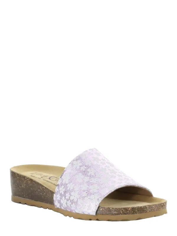 BOS. & CO. Lux Slide Sandal - Pink/white