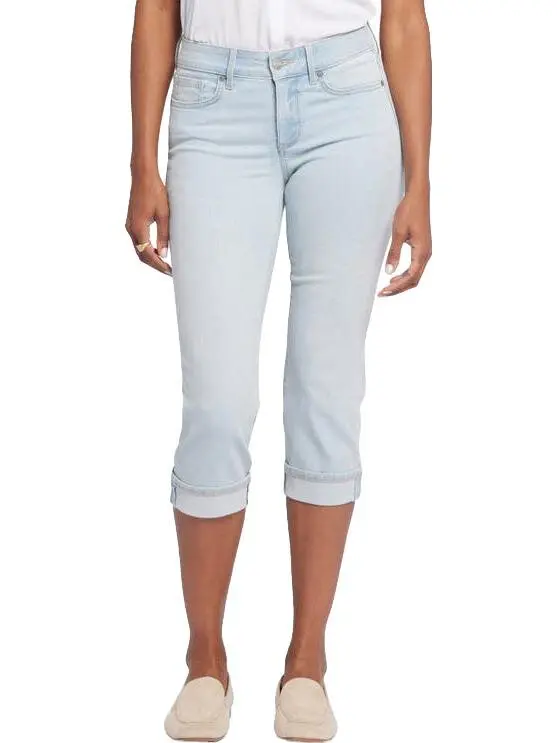NYDJ Marilyn Cool Embrace Straight Crop Jeans - Oceanfront