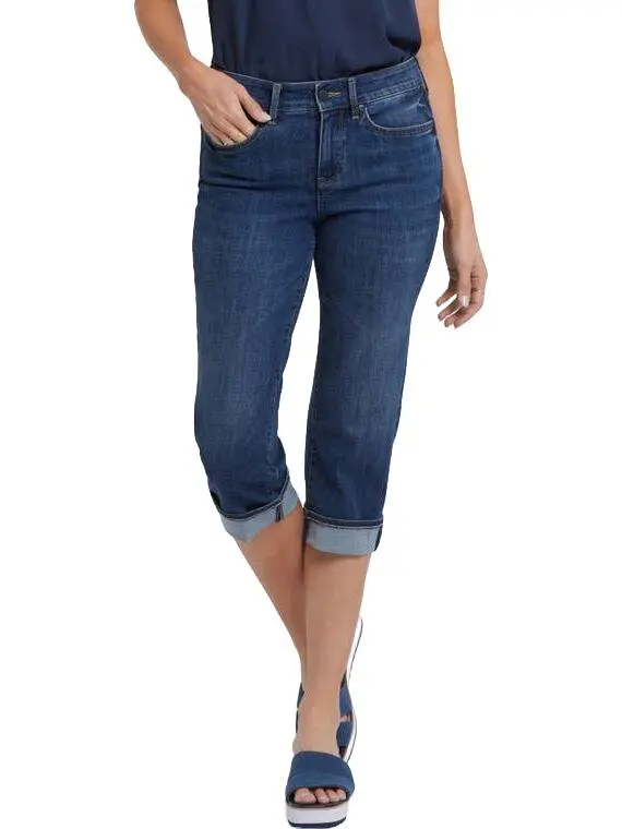 NYDJ Marilyn Cool Embrace Straight Crop Jeans - Rio Rapids