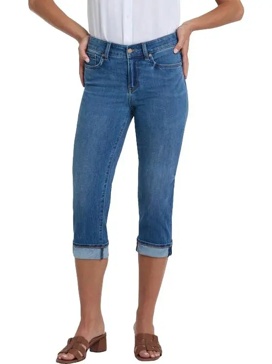 NYDJ Marilyn Cool Embrace Straight Crop Jeans - Wild River
