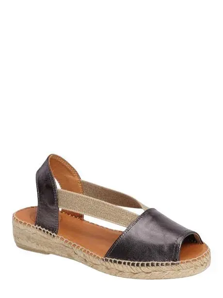 TONI PONS Etna Espadrille Sandal - Lead Leather