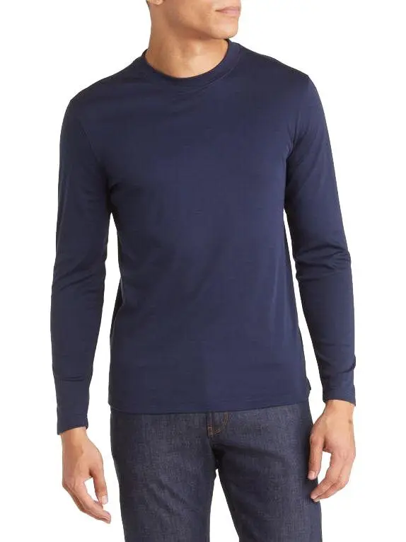 Robert Barakett Georgia Long Sleeve T-shirt - Space Blue