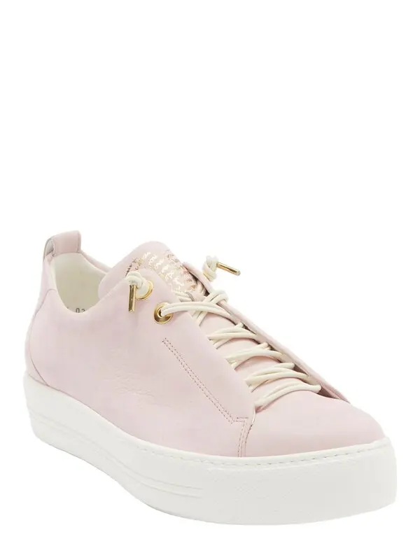 Paul Green Faye Leather Sneakers - Pink