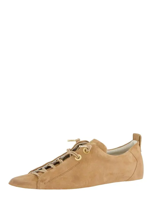 Paul Green Faye Leather Sneakers - Sisal Twice