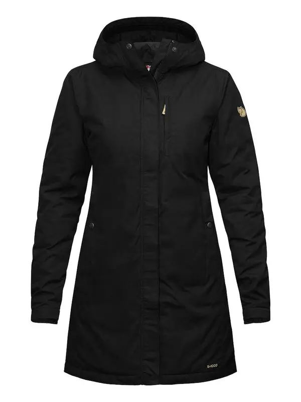 Fjallraven Kiruna Water Resistant Parka - Black