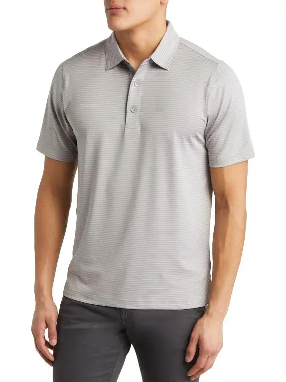 Cutter & Buck Forge Drytec Pencil Stripe Performance Polo - Polished
