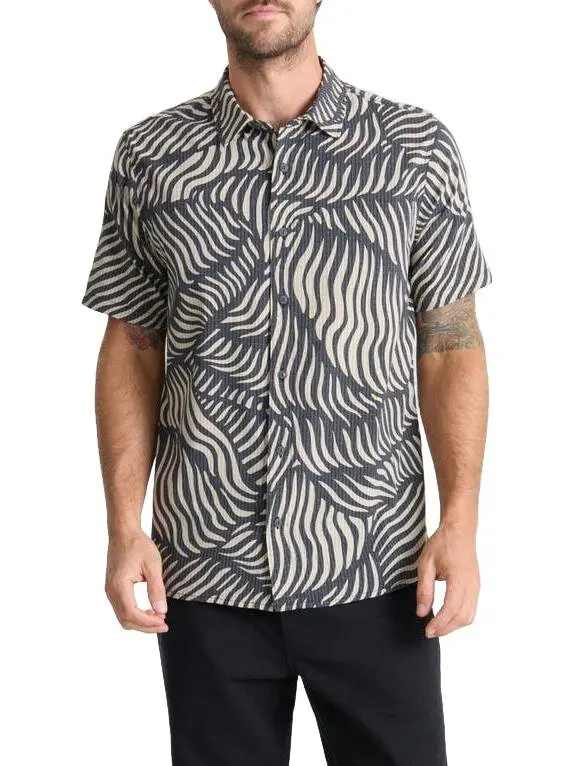 ROARK Bless Up Short Sleeve Button-up Shirt - Grey