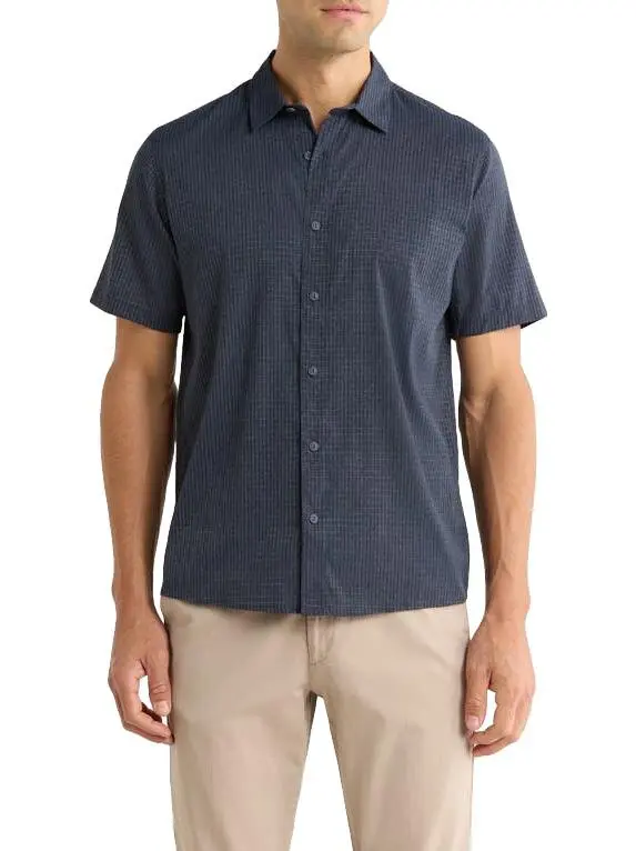 ROARK Bless Up Short Sleeve Button-up Shirt - Navy 2