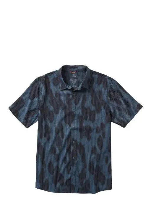 ROARK Bless Up Short Sleeve Button-up Shirt - Sea Leopar