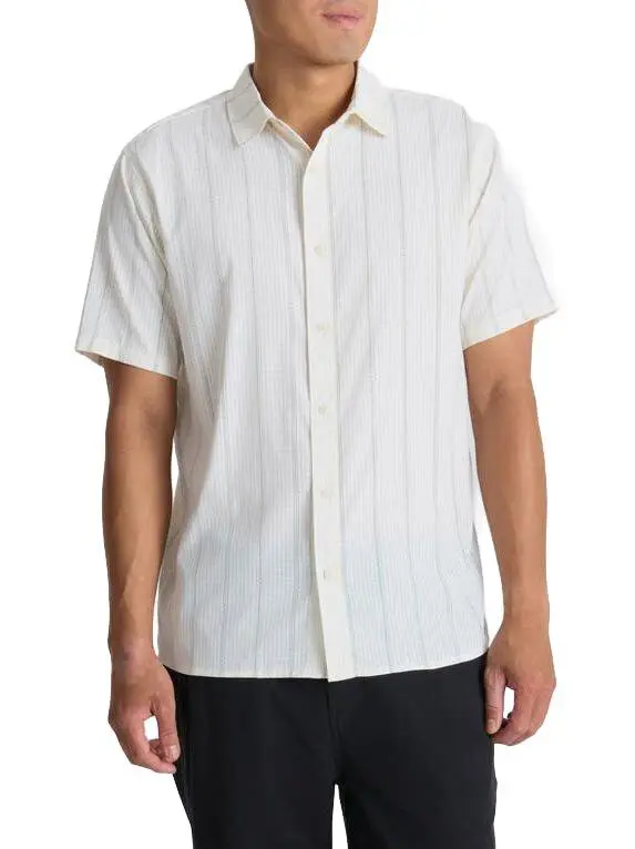 ROARK Bless Up Short Sleeve Button-up Shirt - Unbleached