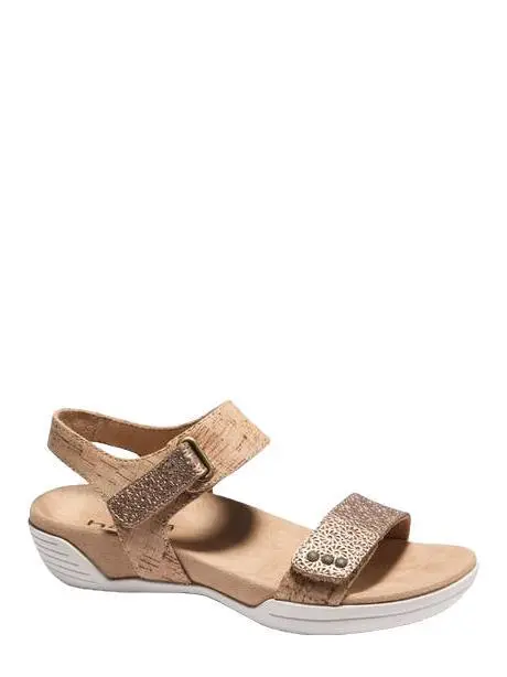 HALSA FOOTWEAR Dominica Sandal - Cork/bronze