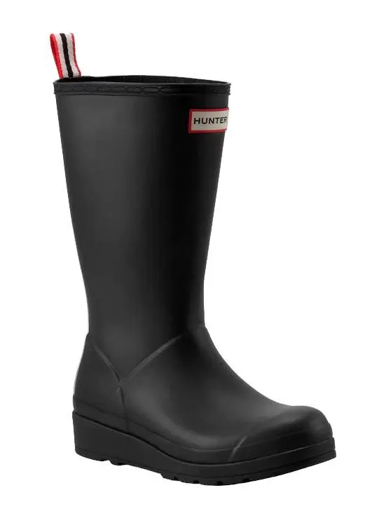 Hunter Original Play Tall Waterproof Rain Boots - Black