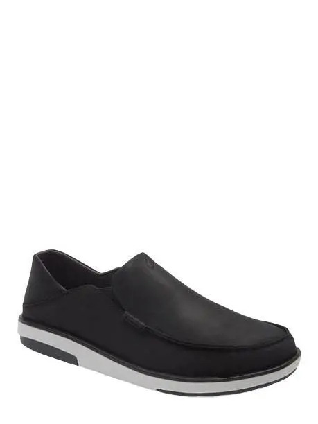 Olukai Kalia Slip-on Loafer - Black