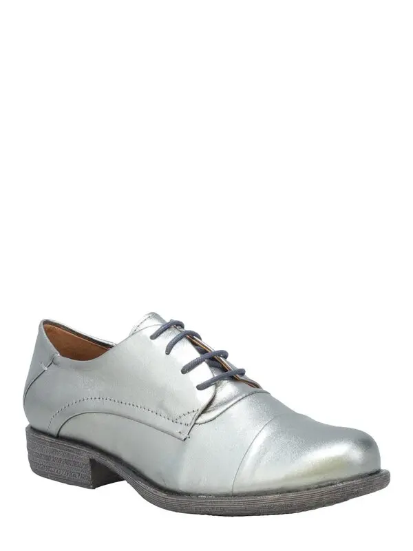 Miz Mooz Letty Oxford Flat - Silver