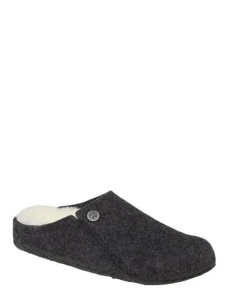 BIRKENSTOCK Zermatt Shearling Lined Slipper - Anthracite Wool
