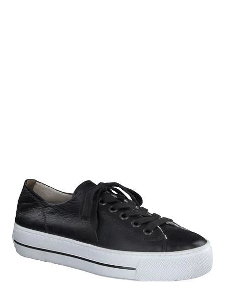 Paul Green Bixby Platform Sneakers - Blk Lea