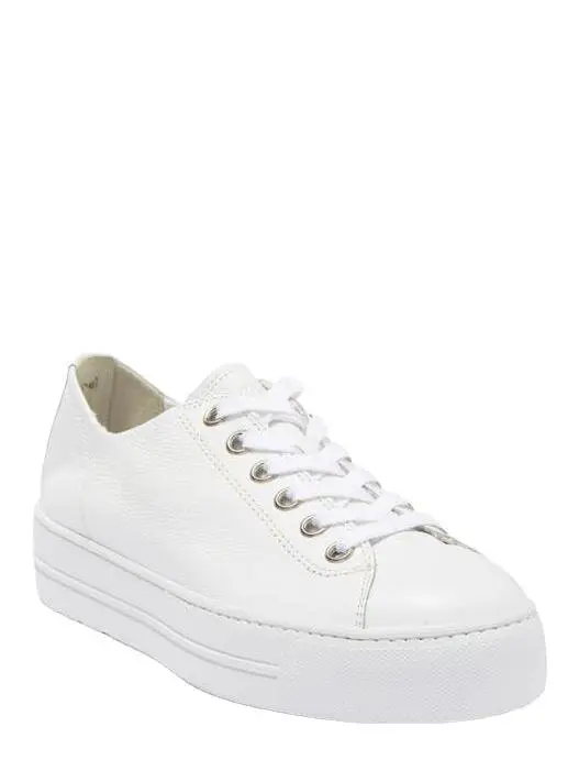 Paul Green Bixby Platform Sneakers - Wht Lea