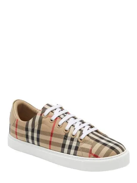 Burberry Vintage Check Low Top Sneakers - Archive Beige