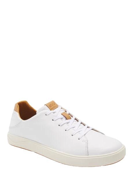 Olukai Lae'ahi Li 'ili Low Top Sneaker - White Leather