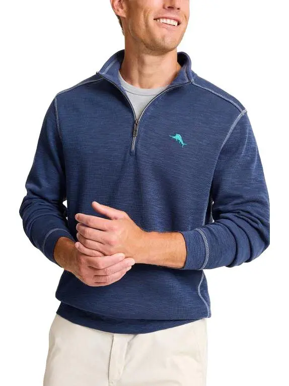 Tommy Bahama Tobago Bay Half-zip Pullover - Island Nav