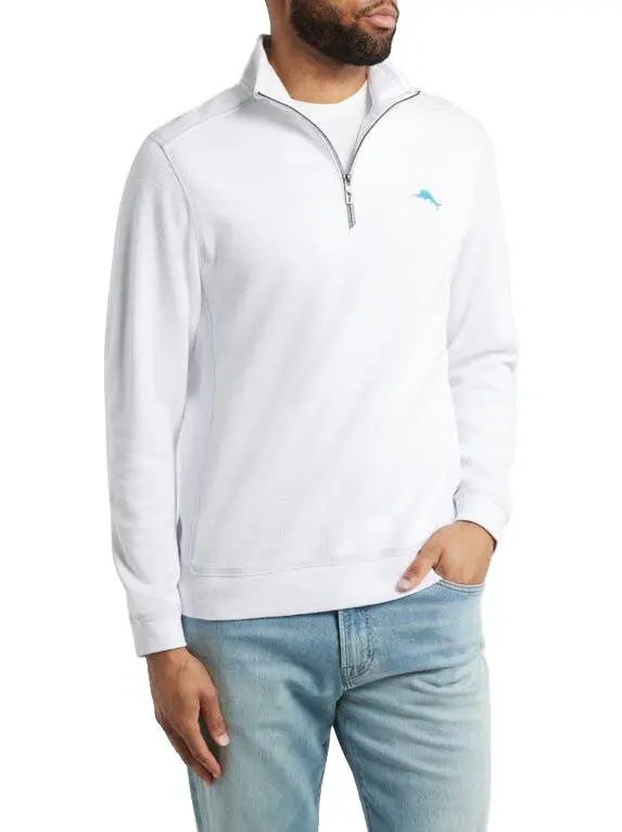 Tommy Bahama Tobago Bay Half-zip Pullover - White
