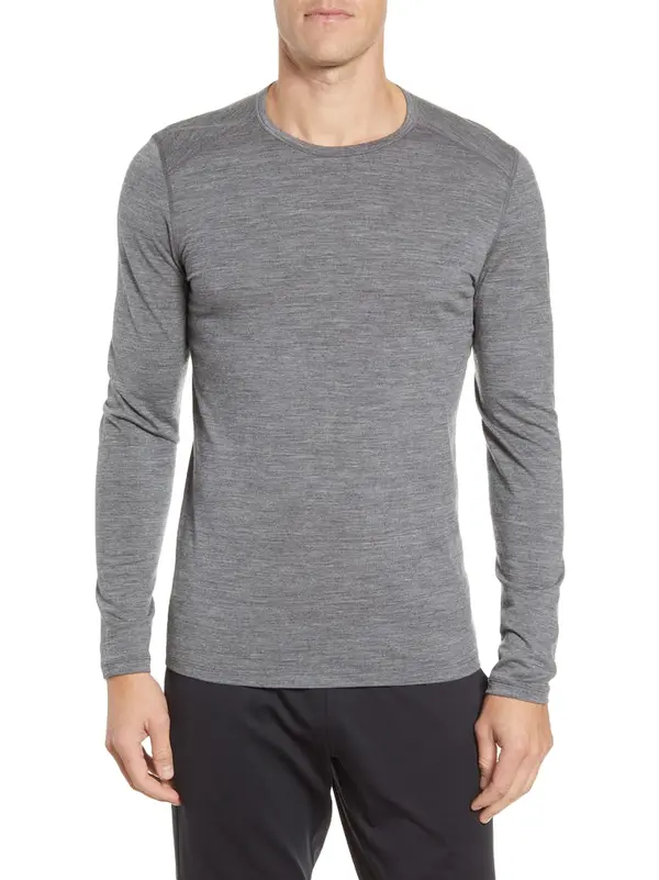 Icebreaker Oasis Long Sleeve T-shirt - Gritstone Heather