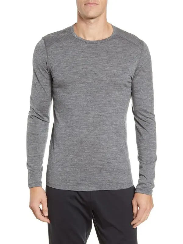 Icebreaker Oasis Long Sleeve T-shirt - Gritstone Heather
