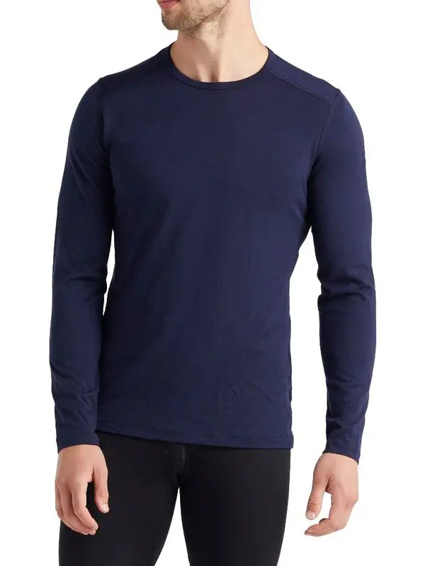 Icebreaker Oasis Long Sleeve T-shirt - Midnight Navy