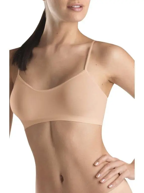 Hanro Touch Feeling Spaghetti Crop Top - Beige